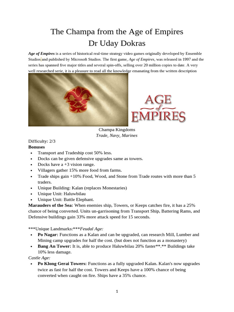 The Champa From The Age of Empire | PDF | Vietnamese Language