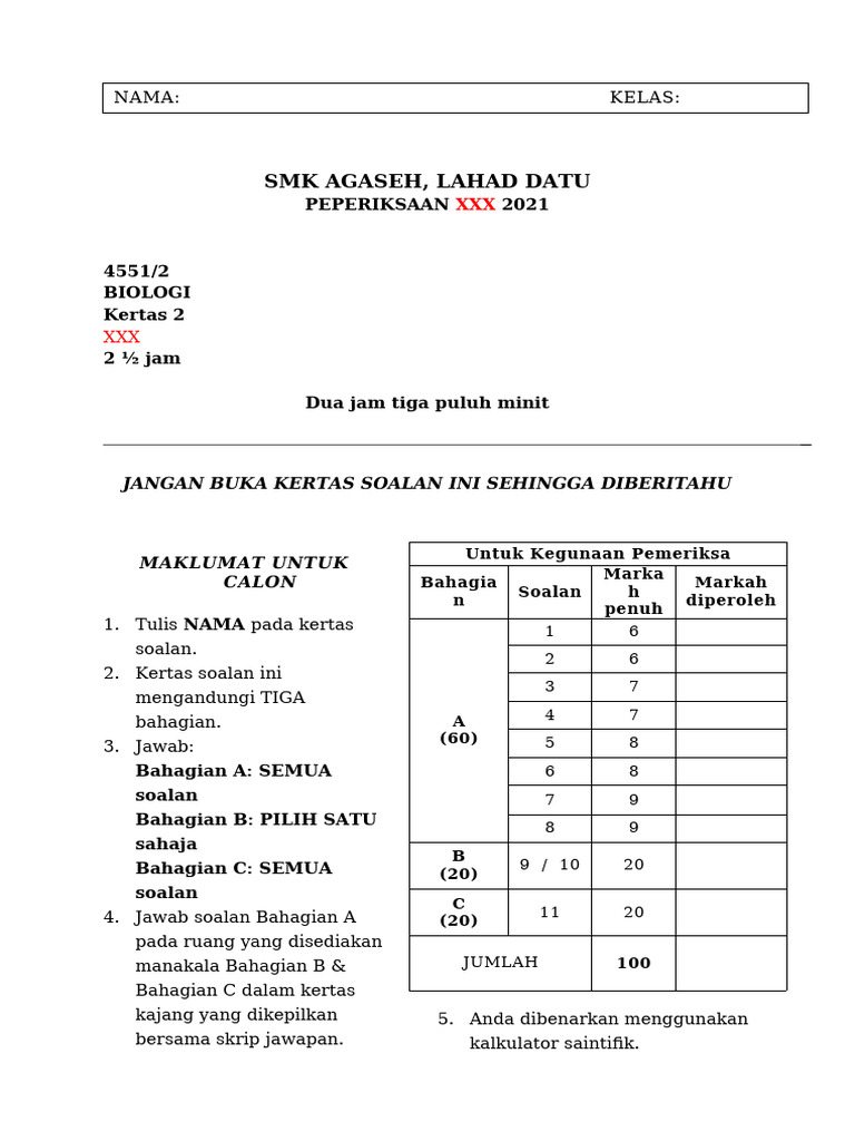 Template Bio - k2 | PDF