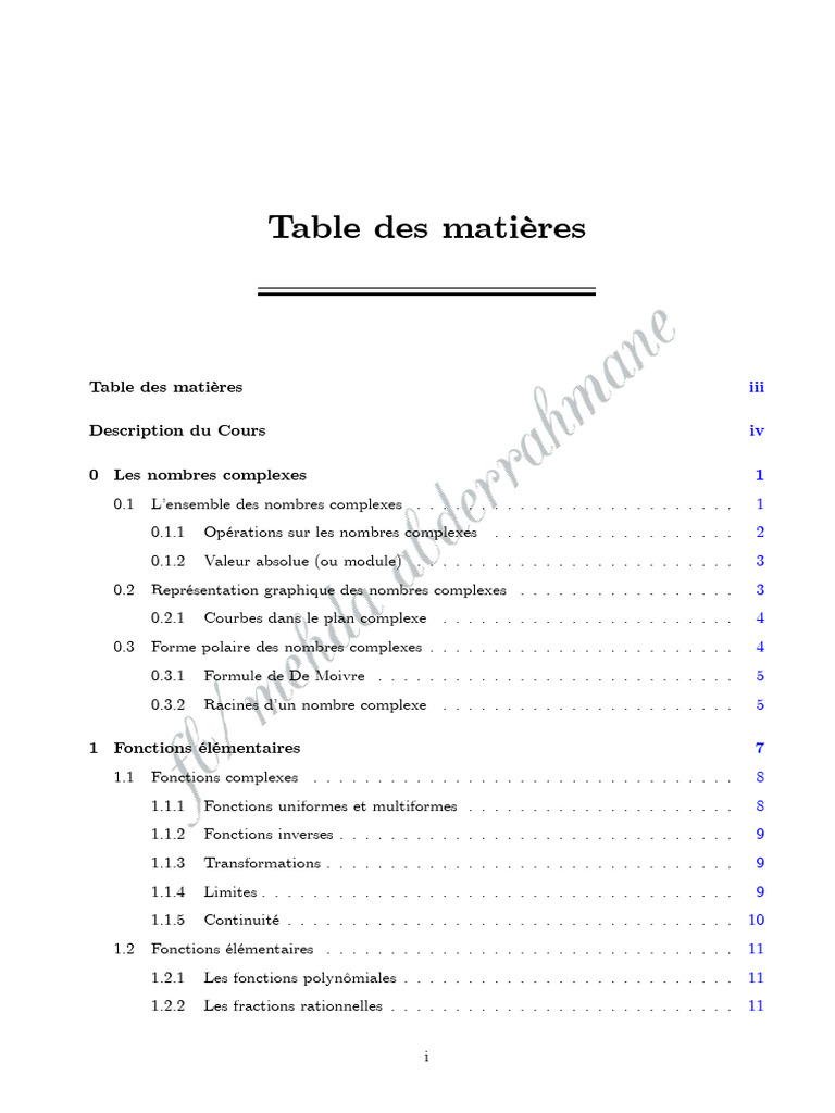 Plan de cours math4 | PDF Plan de cours math4 | PDF