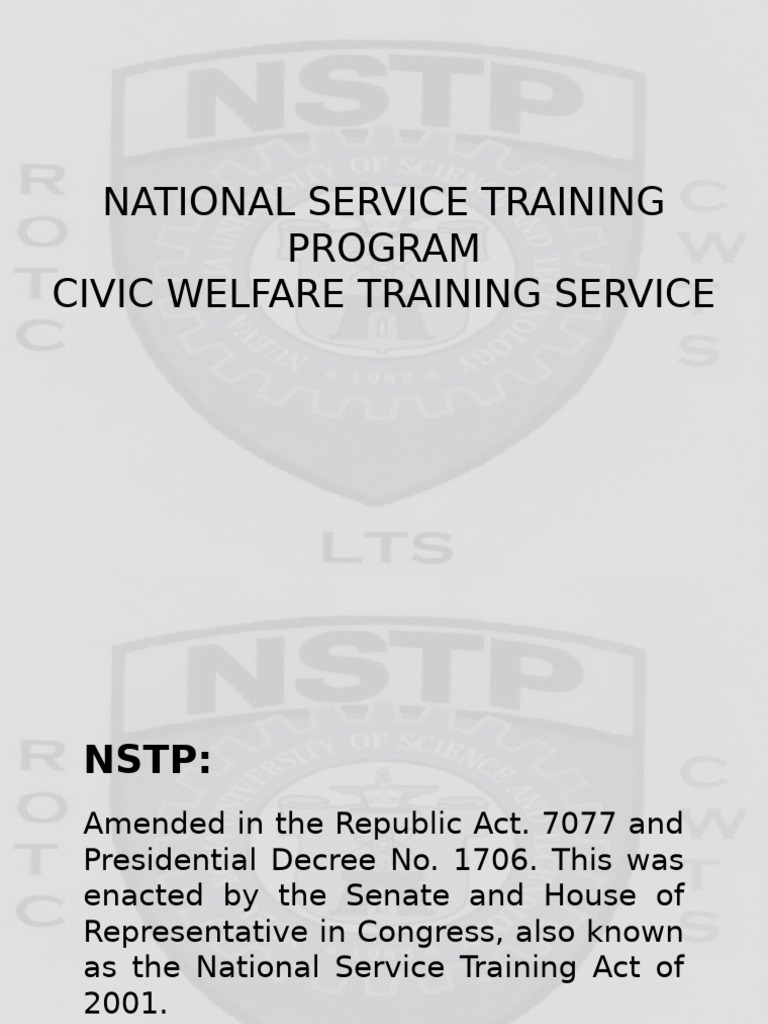 NSTP Chapter 1 | PDF