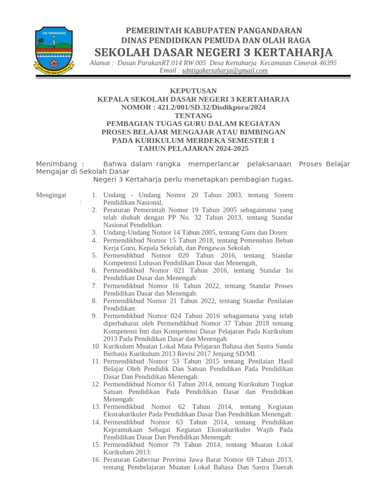 SK PBM 2024 - 2025 S1 Edit Dupak | PDF