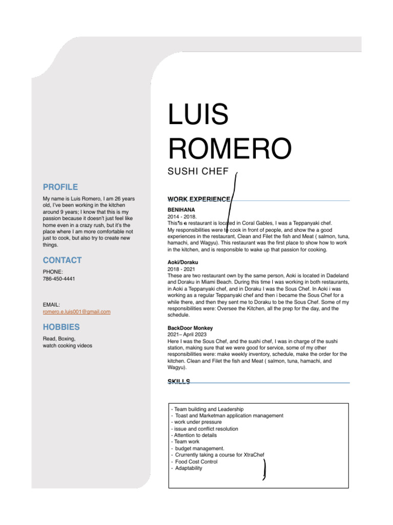 Luis Romero Resume | PDF