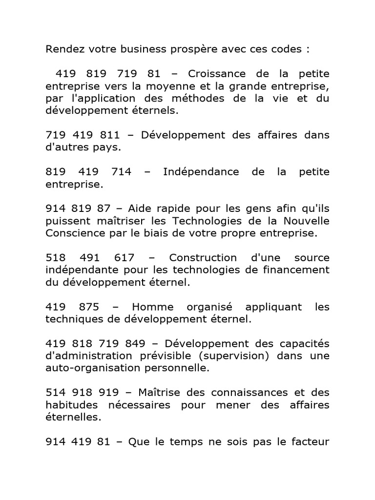 Codes Business Grigori Grabovoi PR | PDF