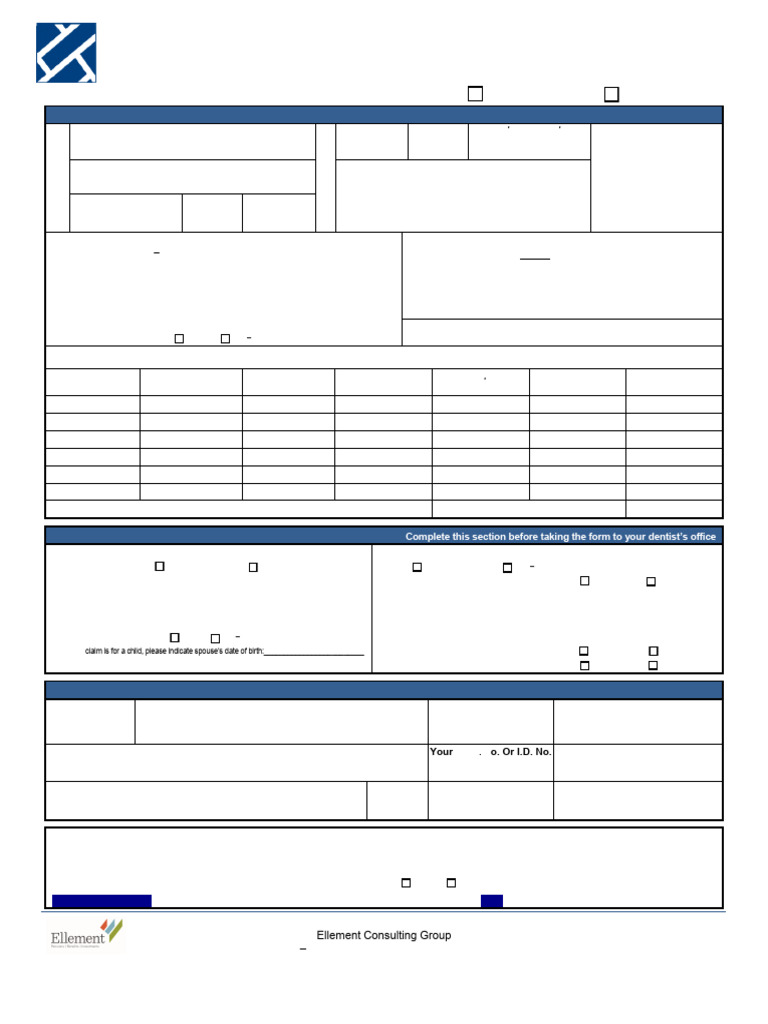 Dental Claim Form - Trust Master - MHA - 122022 v2 | PDF | Dentist ...