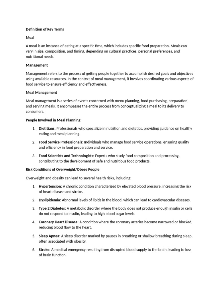 Definition of Key Terms | PDF