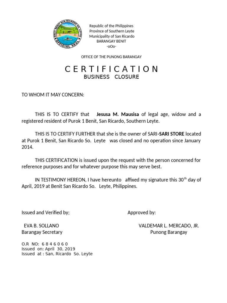 BUSINESS CLOSURE 2023 | PDF