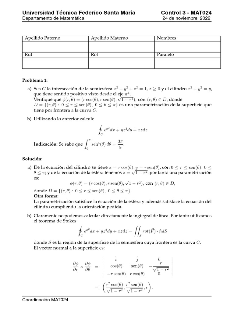 Pauta Control 3 | PDF