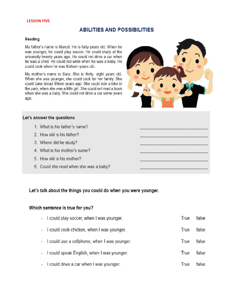 Lesson Five - 3ro | PDF