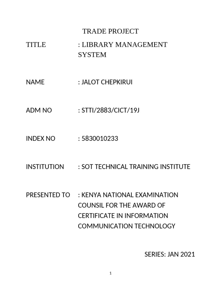 Chepkoech Vicky | PDF