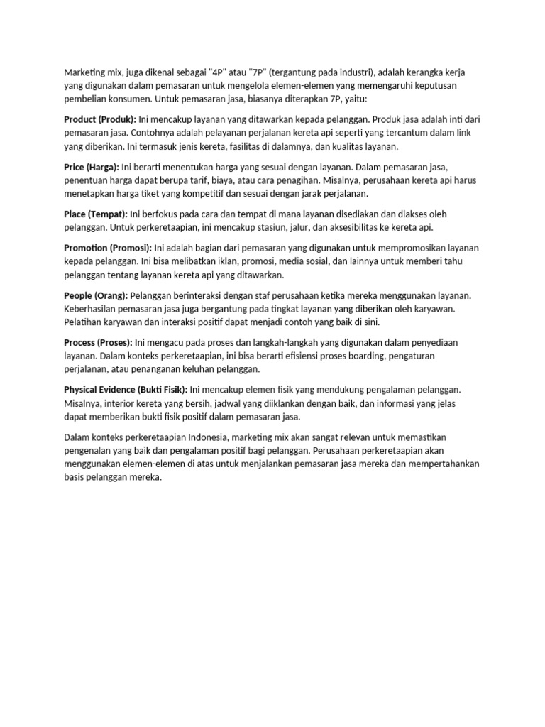 Diskusi 3 Pemasaran Jasa | PDF