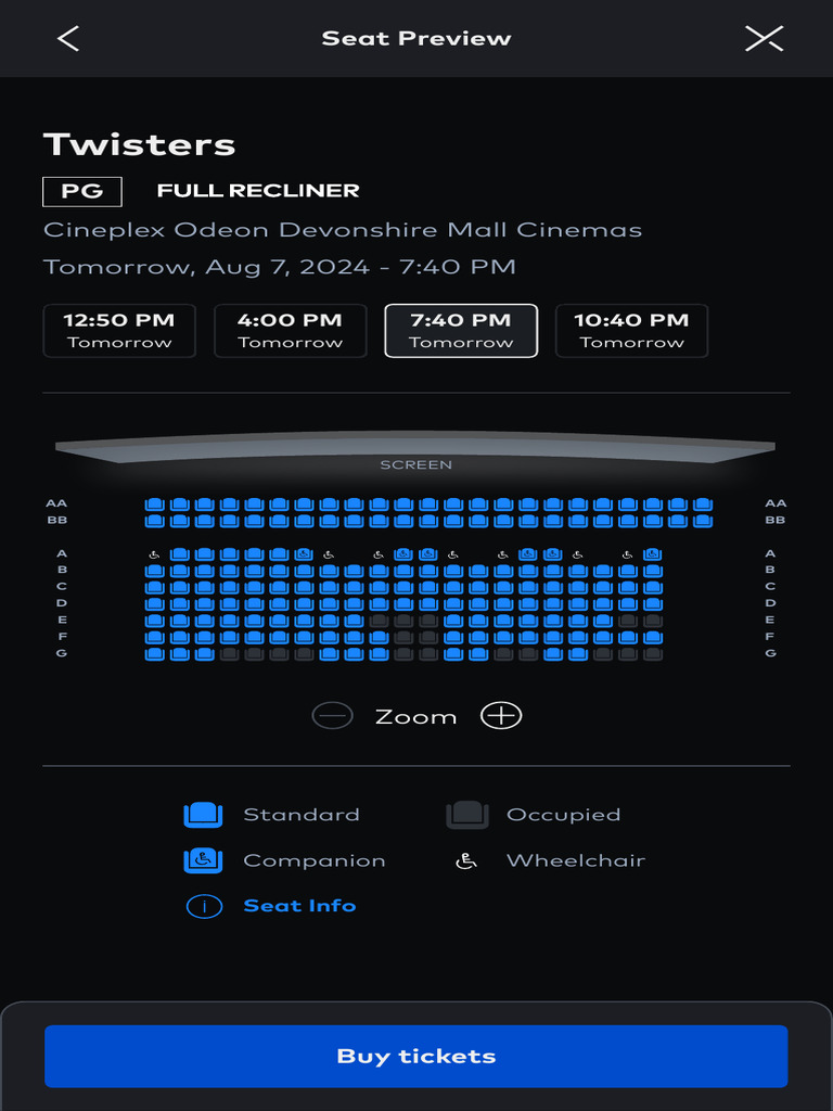 Cineplex.com Seat Preview | PDF