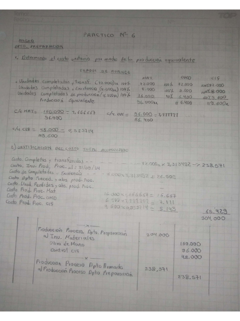 Prac 6 Costos 2024 | PDF