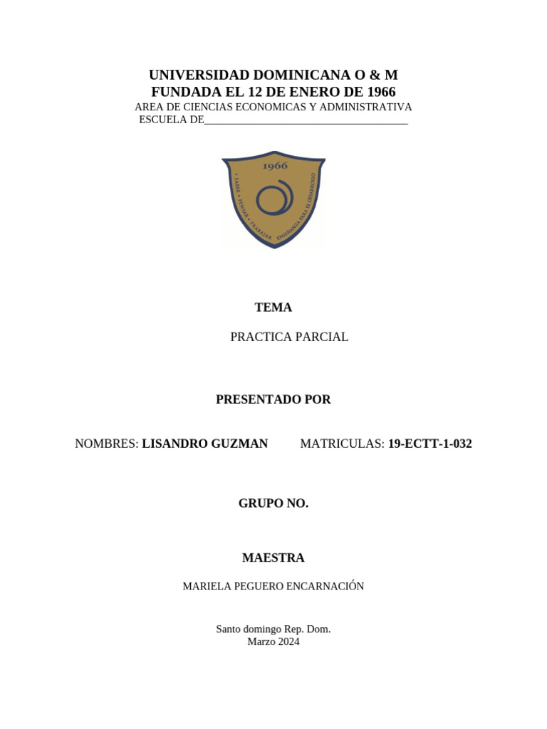 Practica Parcial | PDF