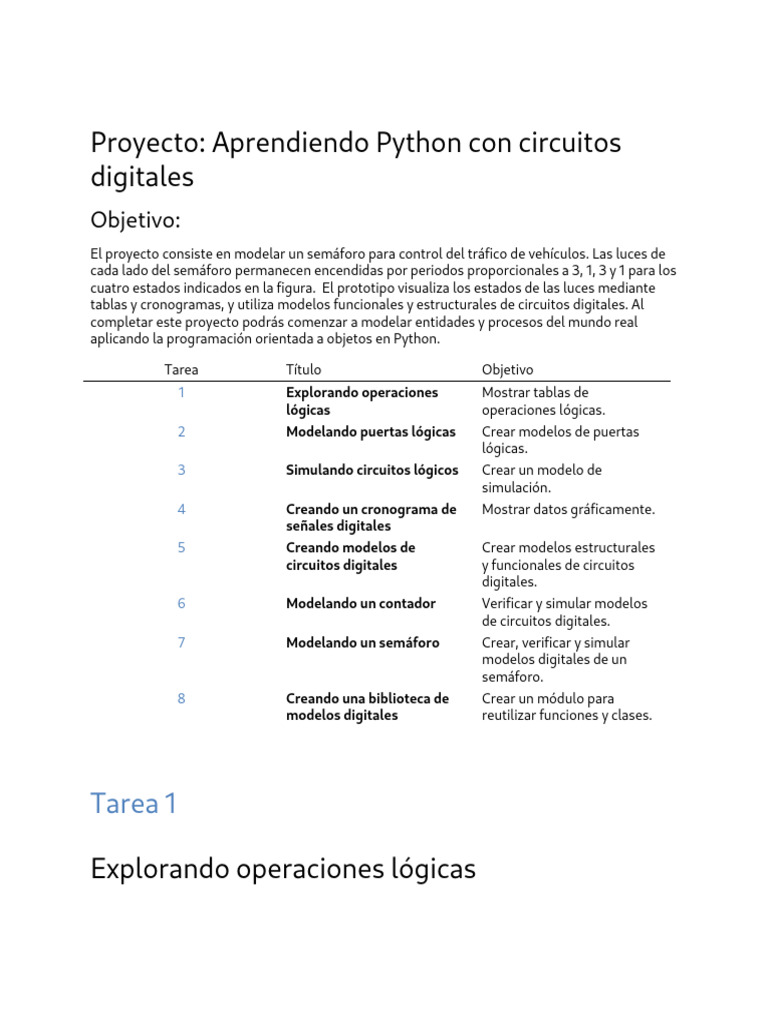 Aprendiendo Python Con Circuitos Digitales | PDF | Puerta lógica ...
