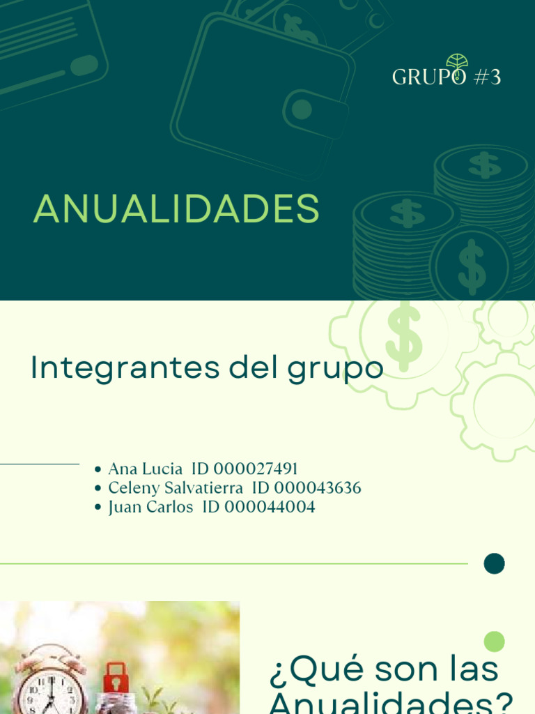 Anualidades Grupo 3 | PDF