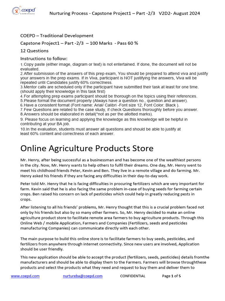 Capstone Prep Part 2 | PDF