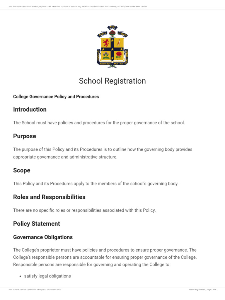 College Governance Policy and Procedures | PDF