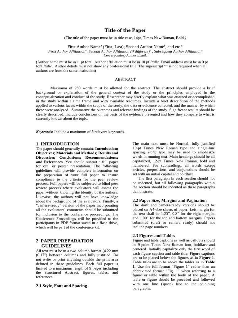 Journal Article Format | PDF