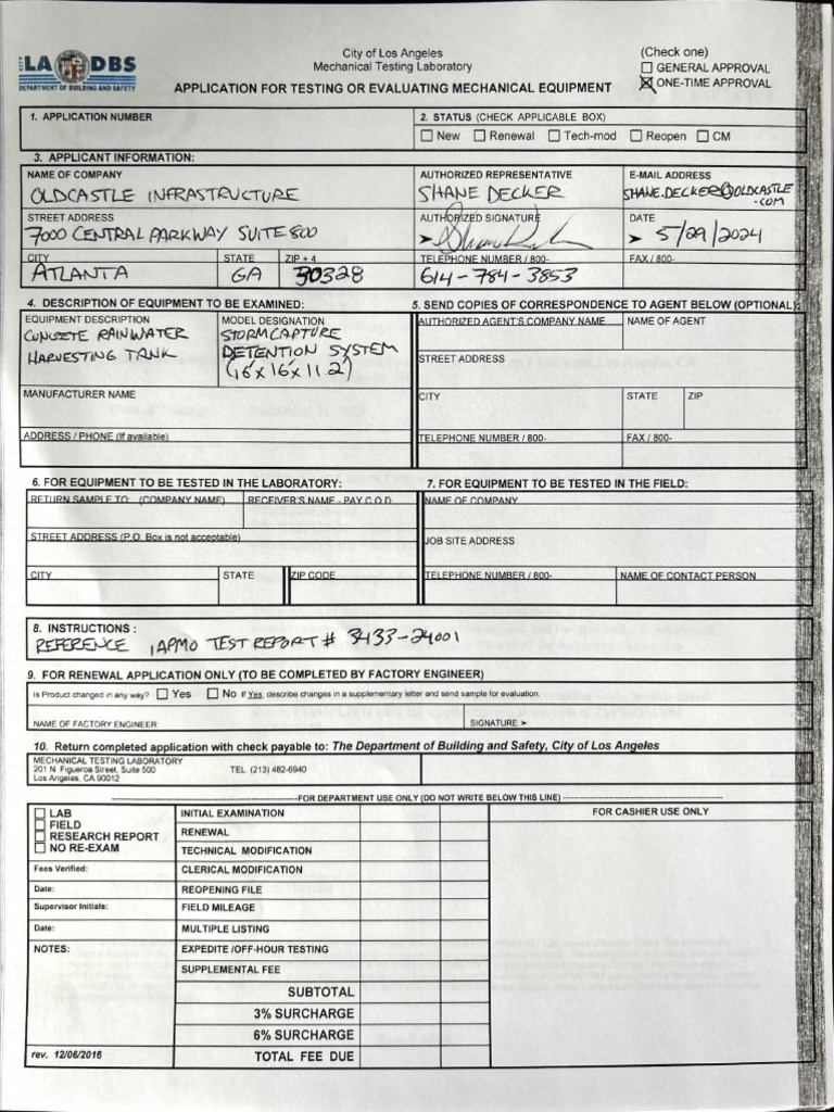 La Guadalupe One Time Approval Application - Final | PDF