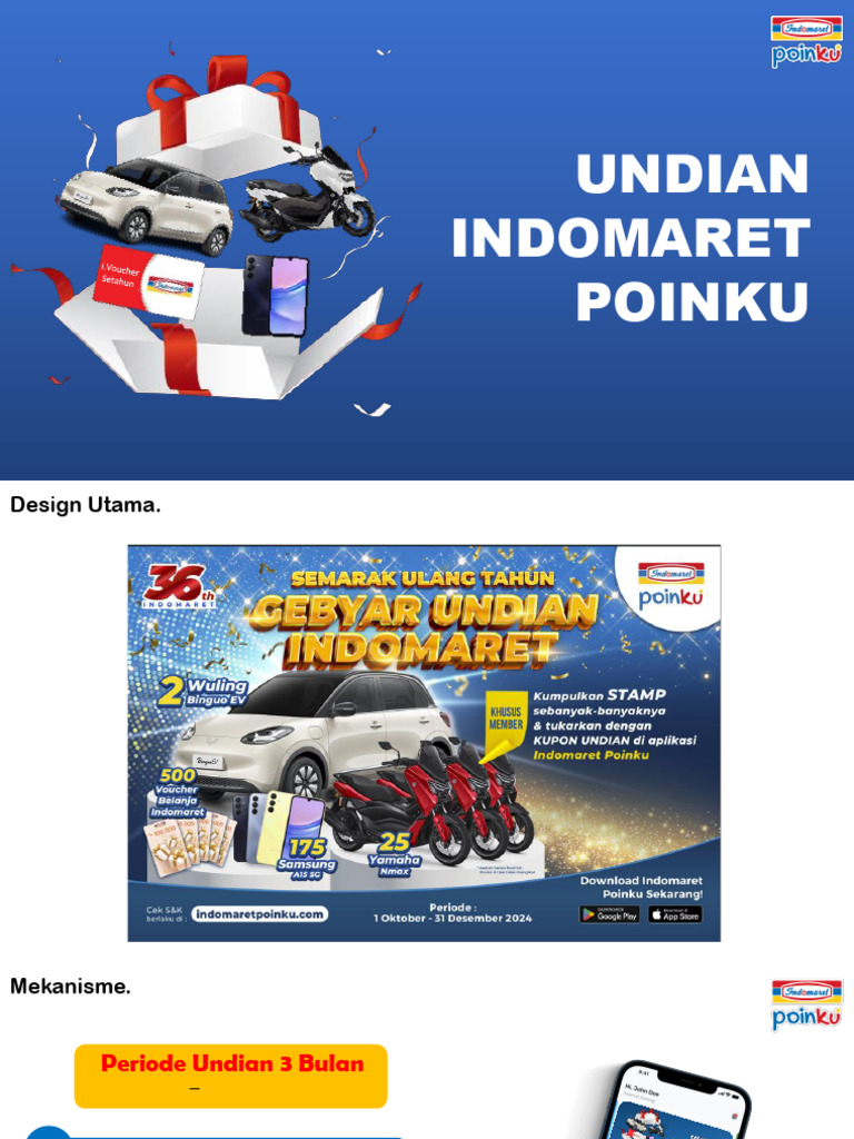 Gebyar Undian Indomaret - Petunjuk & Pelaksanaan | PDF