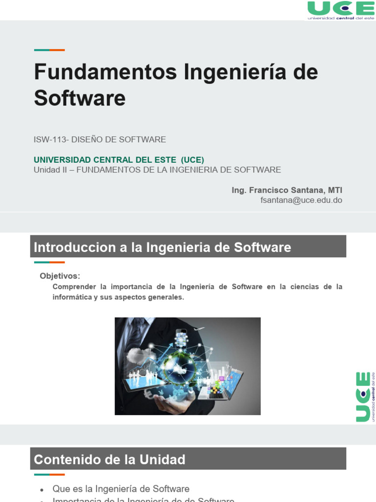Unidad II - Fundamentos de Diseno de Software | PDF