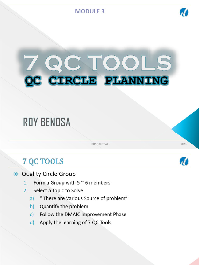 7QC Tools Training Module 3 - 2023 | PDF