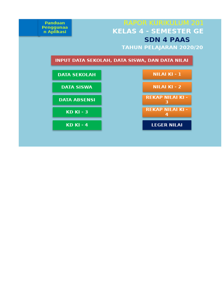 4.rapor Kls. 4 Genap | PDF