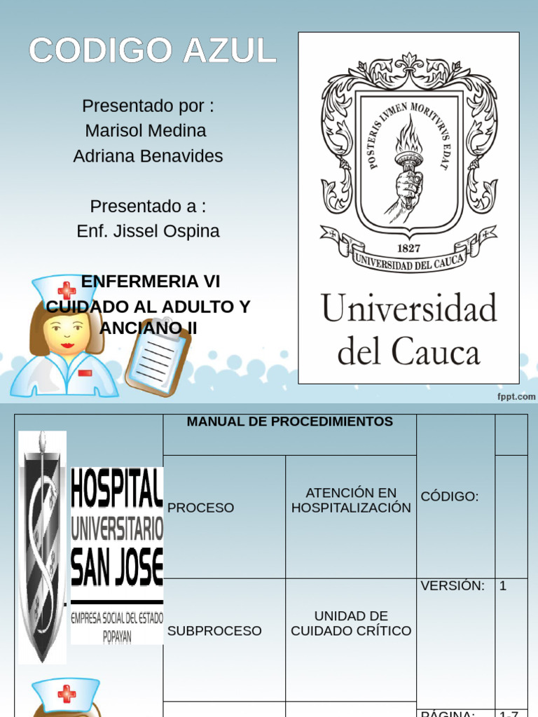 Exposion Codigo Azul Protocolo | PDF