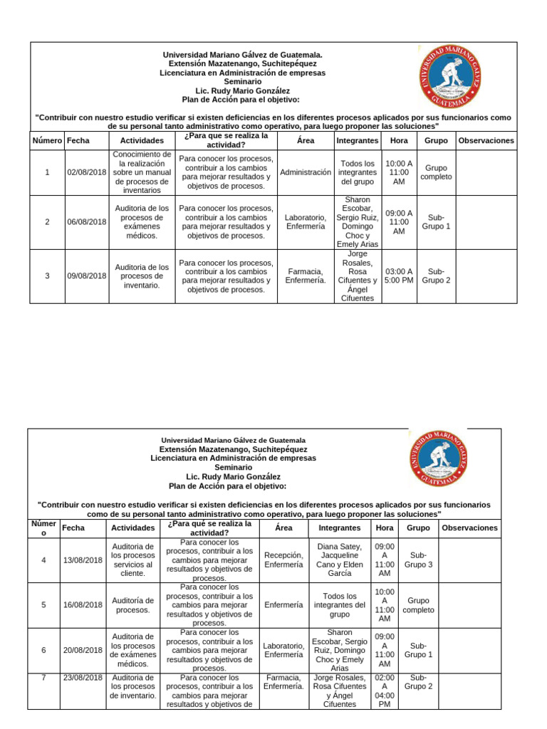 Planificación Corregida | PDF