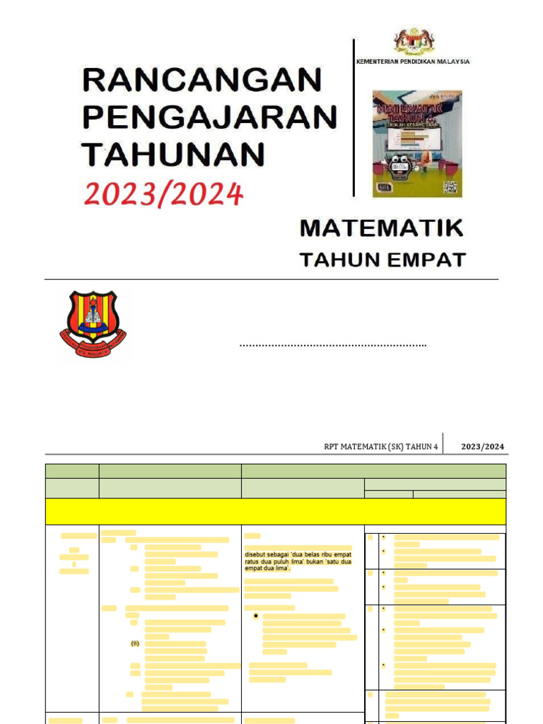 RPT MATE T4 2023 | PDF