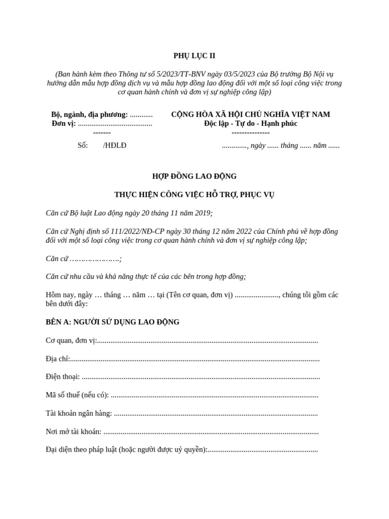 Mau HDLD Nd111 | PDF