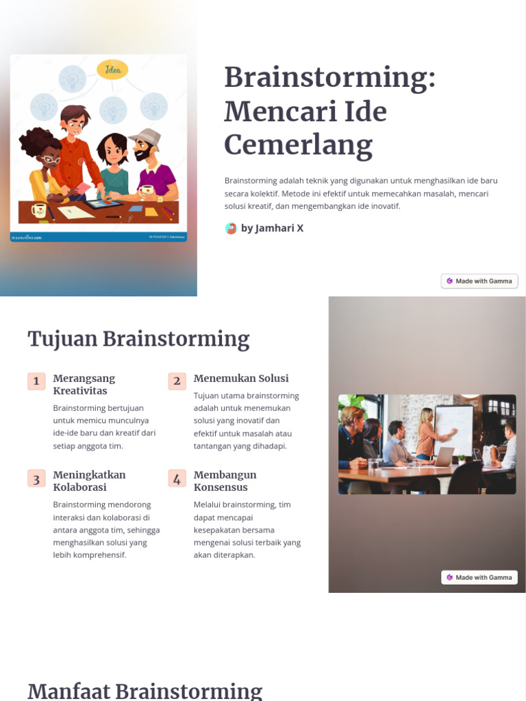 Brainstorming Mencari Ide Cemerlang Pdf