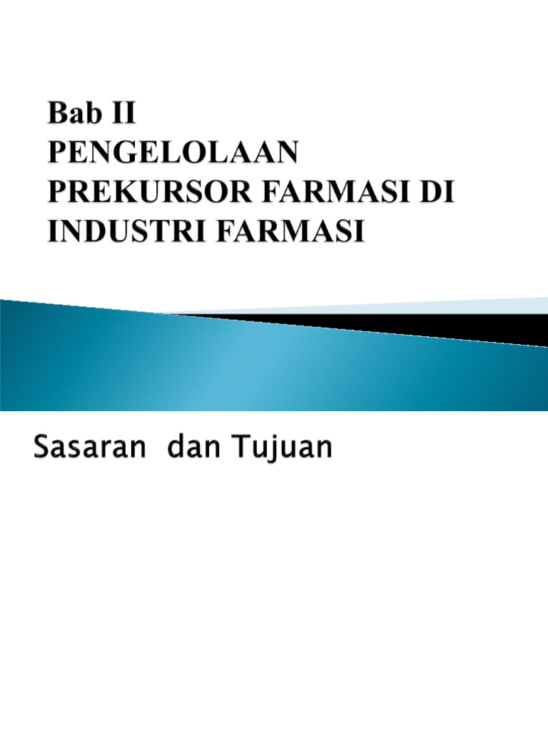 Pencegahan Diversi Prekursor Farmasi | PDF