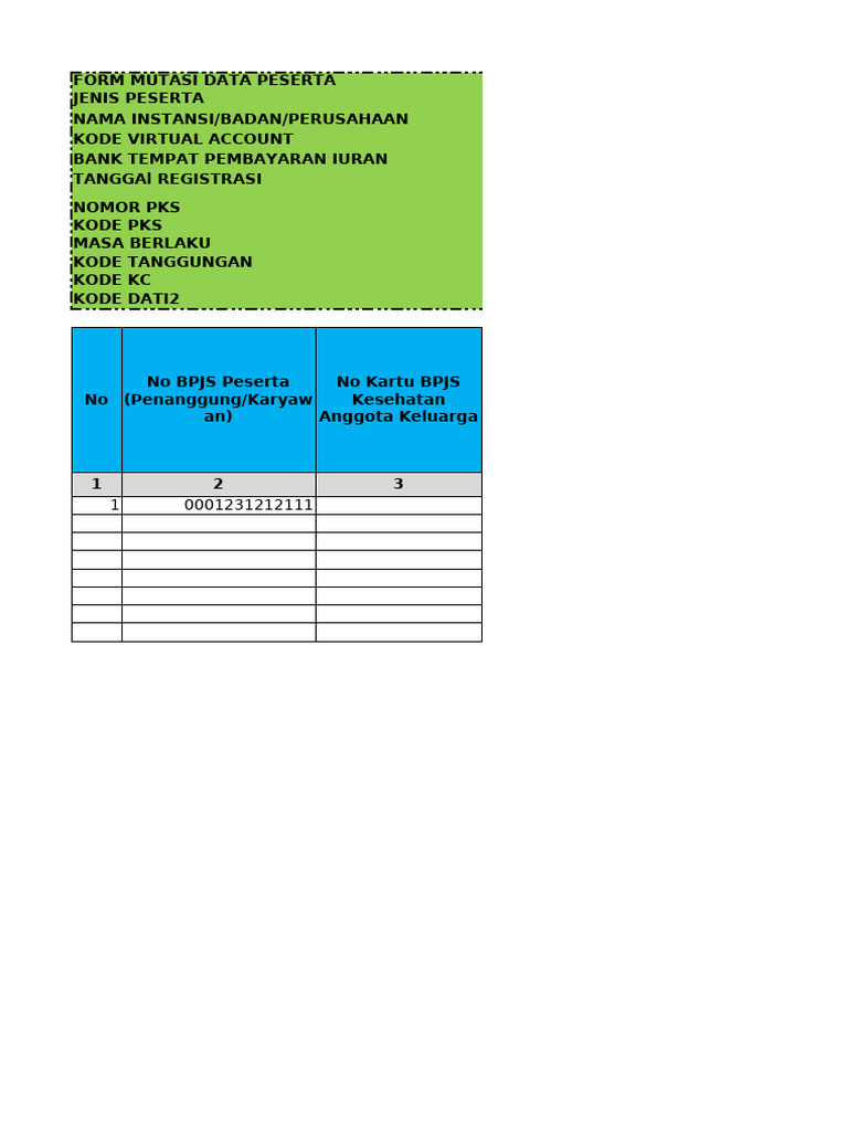 PS05 - Pendaftaran Anggota Keluarga PPU BU Tambahan 1% | PDF
