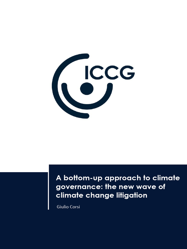 A Bottom Up Approach To Climate Governance The New Wave of Climate ...
