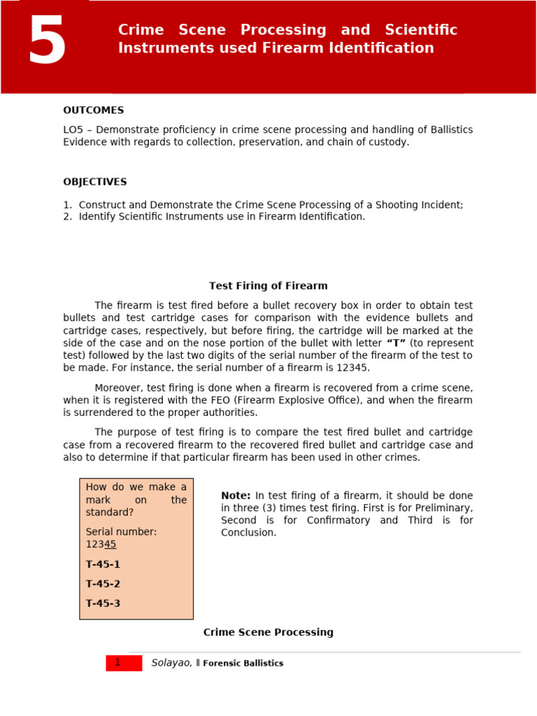 Final Module 5 Ballistics | PDF