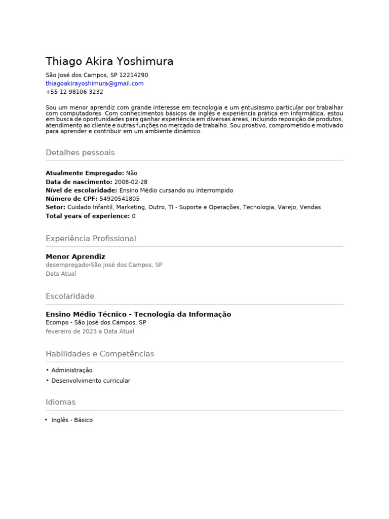 Thiago Akira Yoshimura | PDF