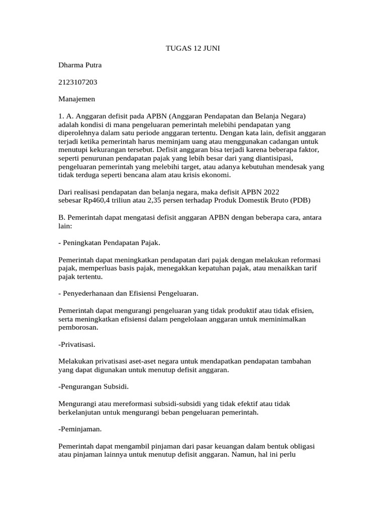 TUGAS 12 JUNI | PDF
