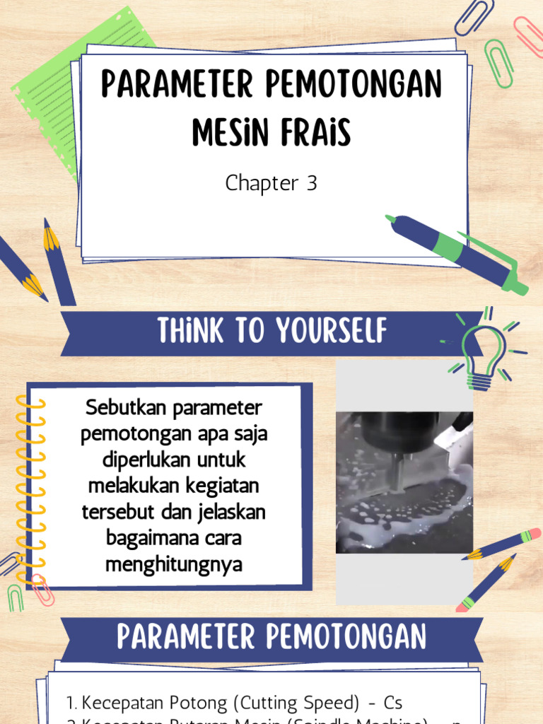 Parameter Pemotongan Mesin Frais New | PDF
