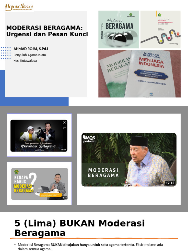 Moderasi Beragama - Editan | PDF