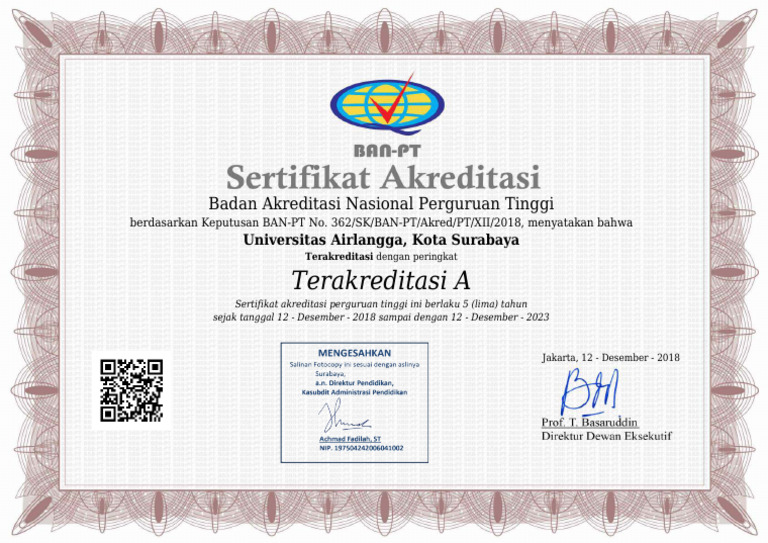 Akreditasi UNAIR | PDF | Karier & Perkembangan