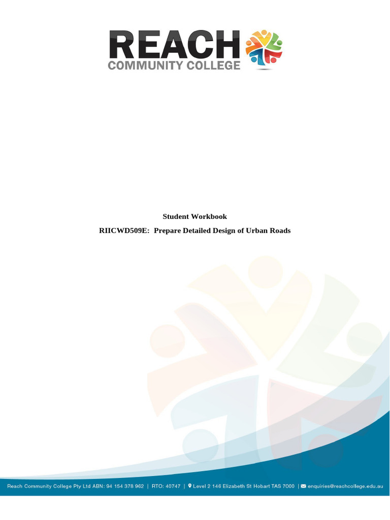 RIICWD509E - Prepare Detailed Design of Urban Roads | PDF