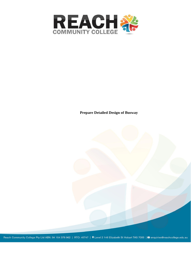 RIICWD510E - Prepare Detailed Design of Busways | PDF