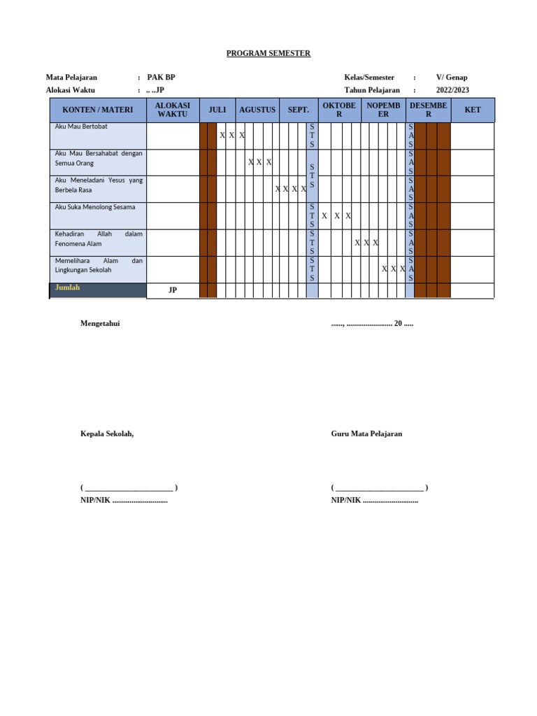 Program Semester 2 | PDF