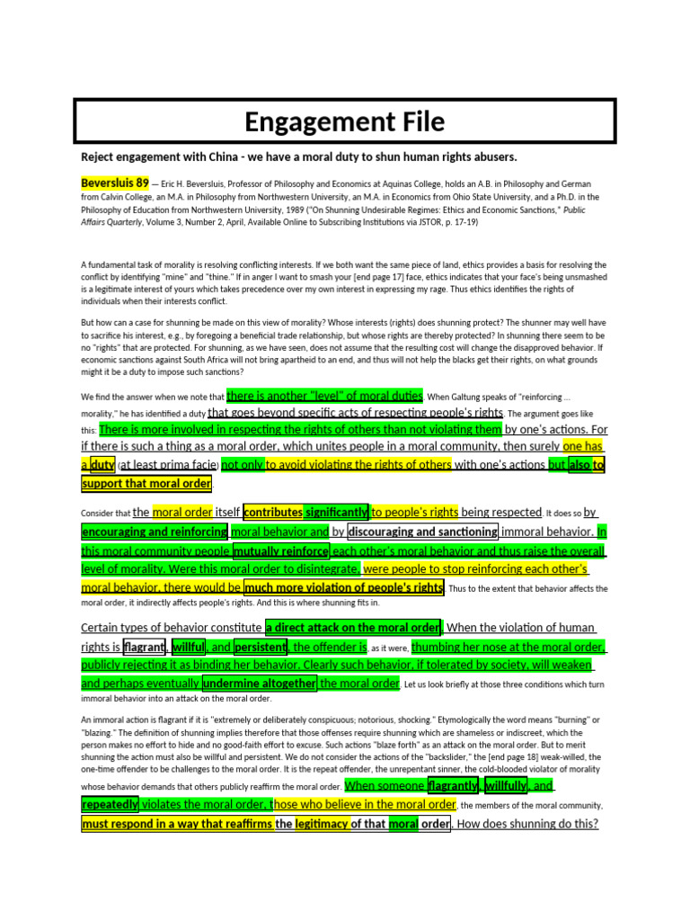 Engagement File | PDF