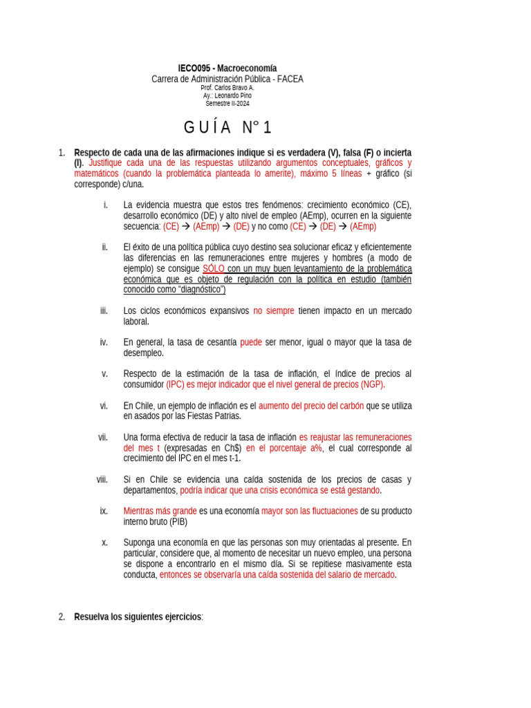 Guía 1 - Preparación Ev. Formativa 1 | PDF