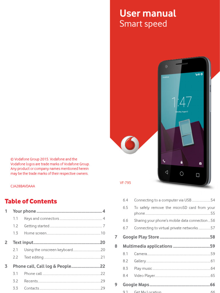 m880090 - VF 795 Userguide v22 Smart | PDF