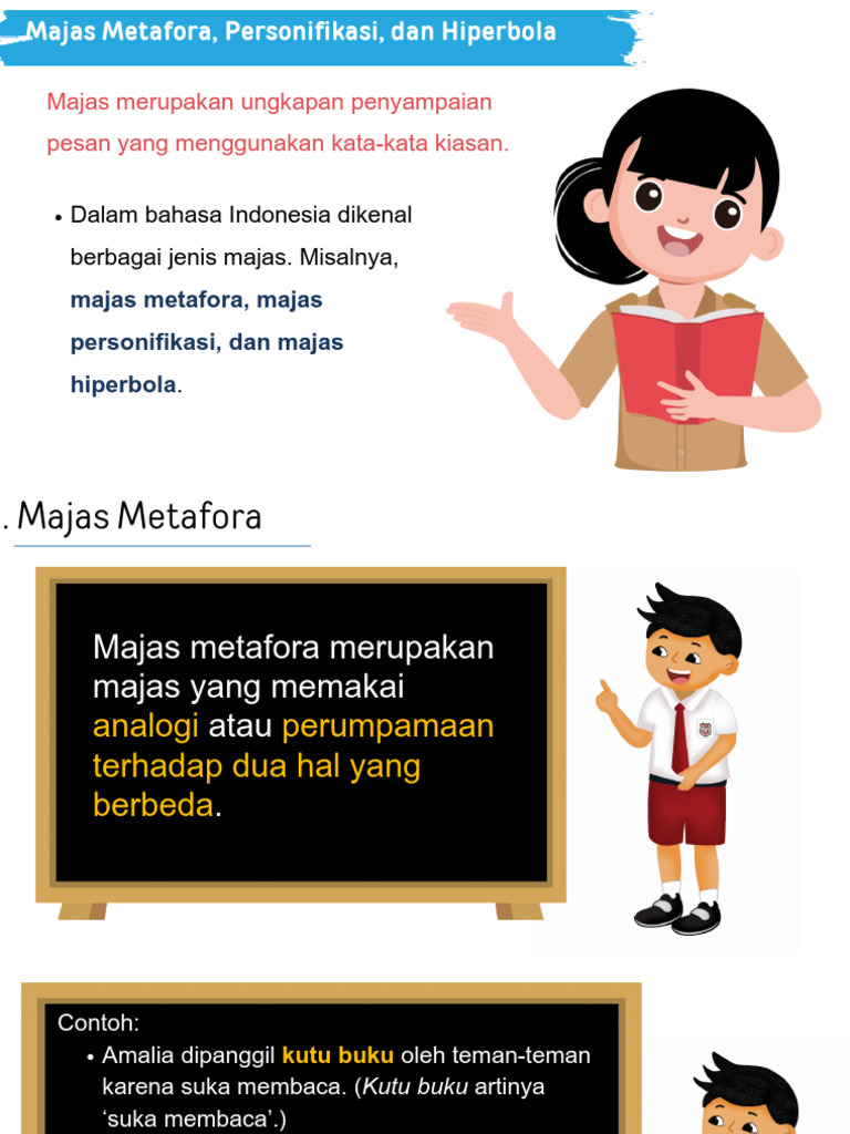 MATERI Majas Metafora, Personifikasi, dan Hiperbola | PDF