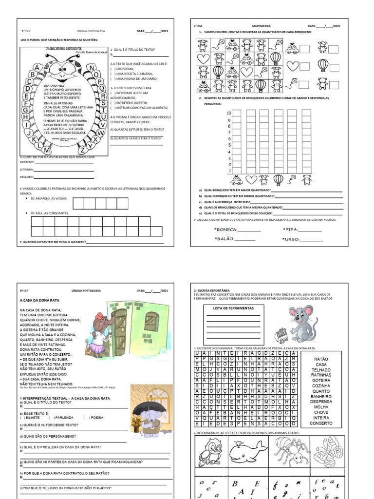 Atividades Pedagogicas Para Segundo Semestre Pdf