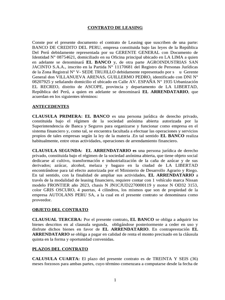 contrato-leasing | PDF